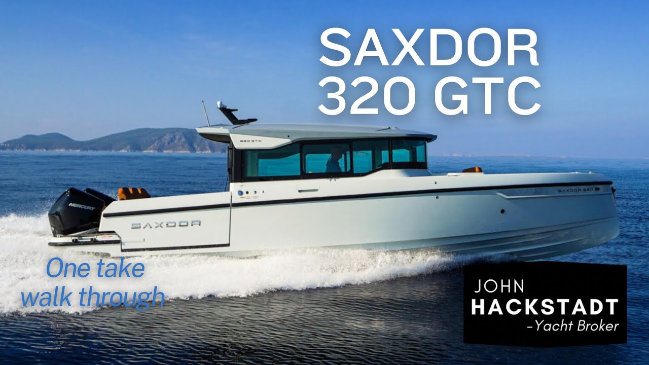 SAXDOR 320 GTC. One take walkthrough. Wowza. What a 32 foot yacht ...
