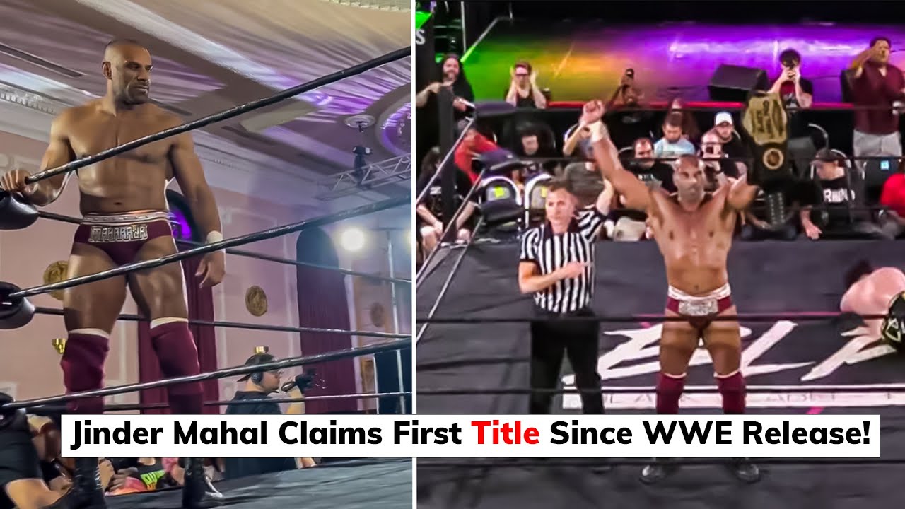 Jinder Mahal Claims First Title Since WWE Release! - YouTube