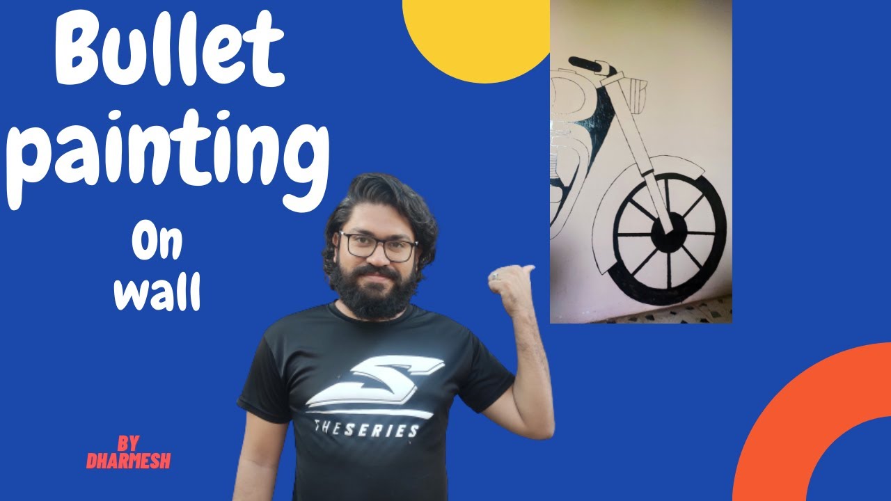 Bullet painting on wall|bullet wall art|Royal Enfield wall painting ...