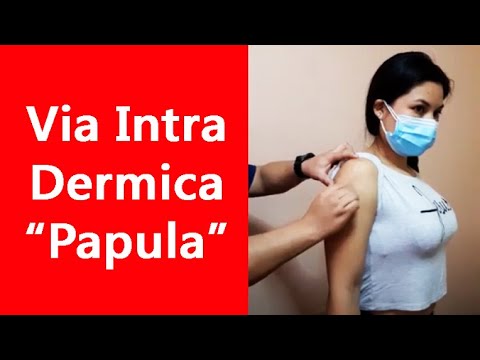 🔴 COMO HACER UNA PAPULA VIA INTRADERMICA - 2021 - YouTube