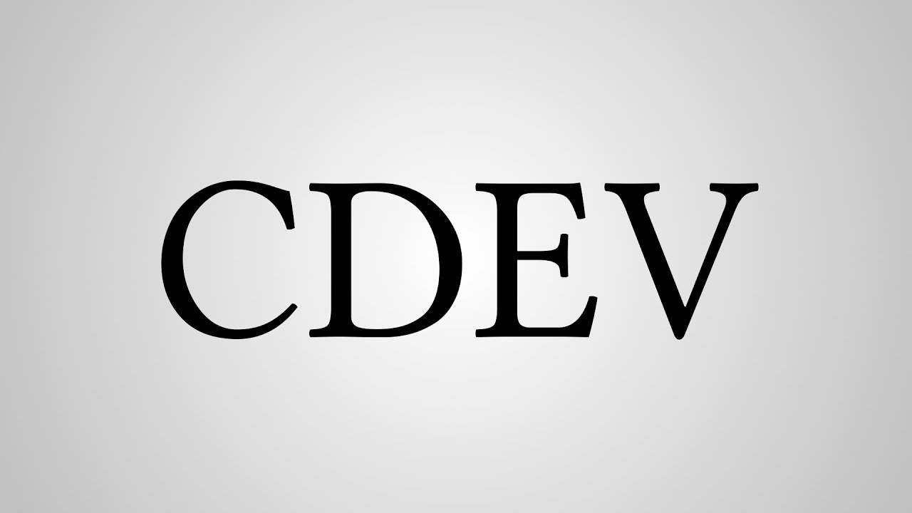 What Does "CDEV" Stand For? - YouTube