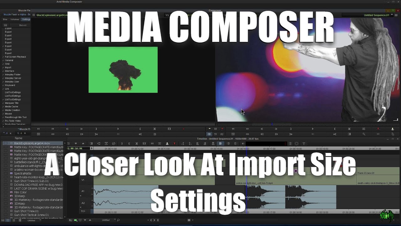 Media Composer - A Closer Look At Import Size Settings - YouTube