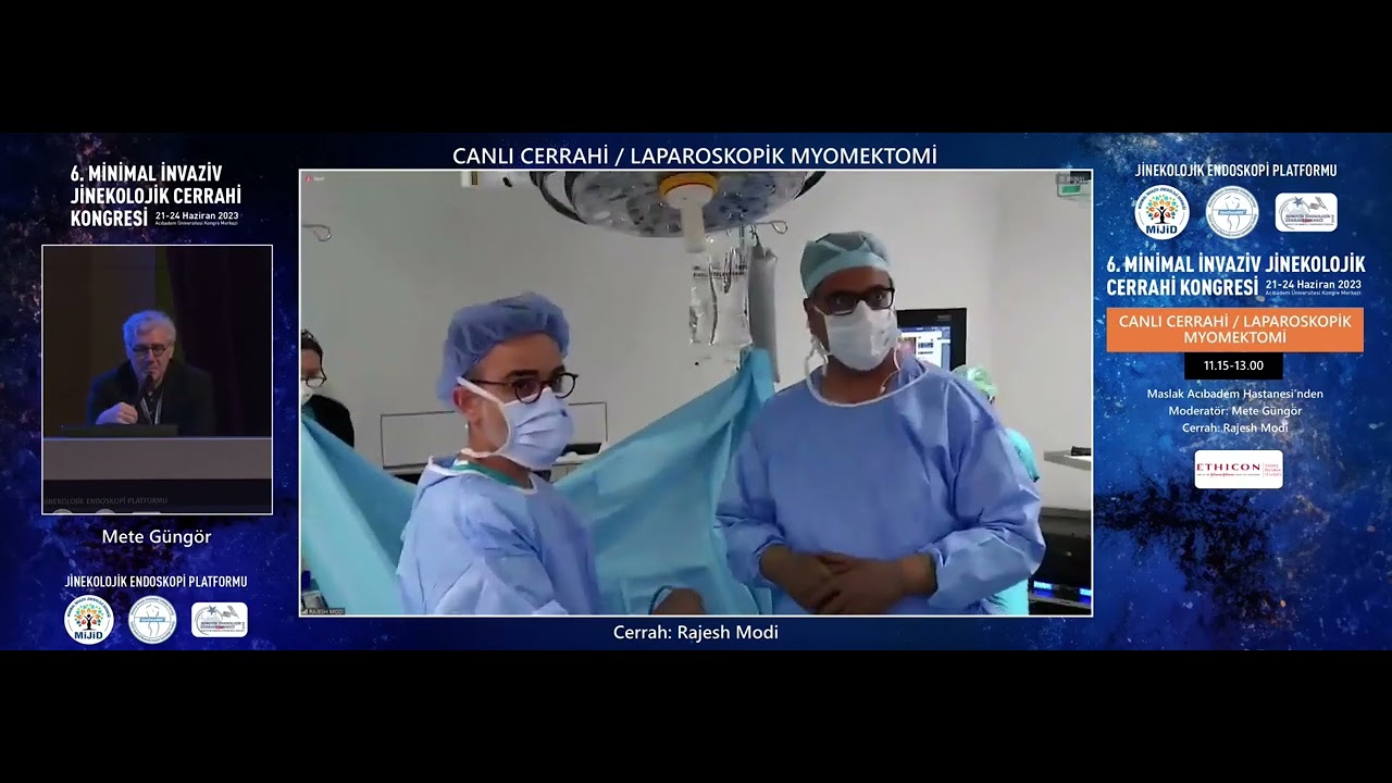 2023 MIJID Canlı Cerrahi Laparoskopik Myomektomi - YouTube