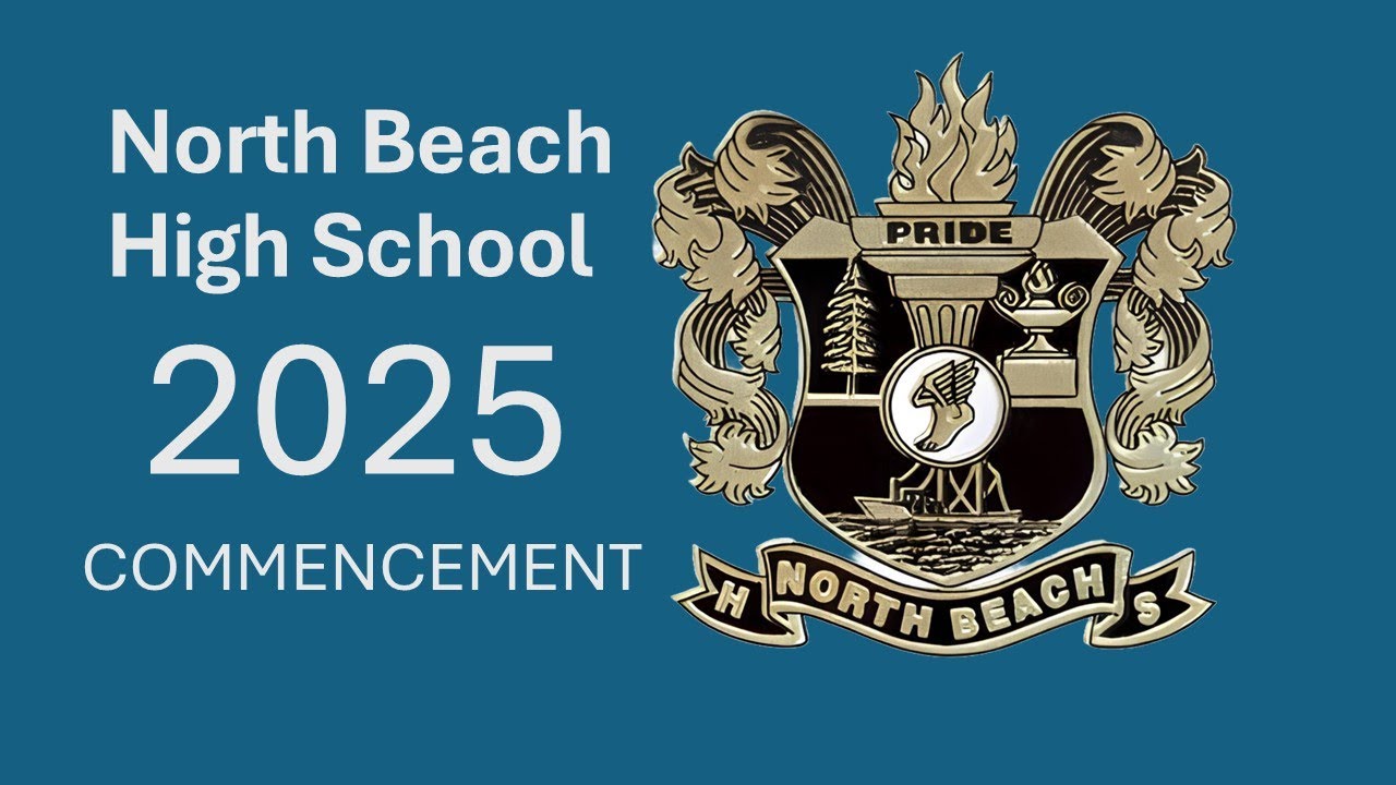 The 2025 North Beach HS Graduation, held in the Gym at North Beach Jr ...