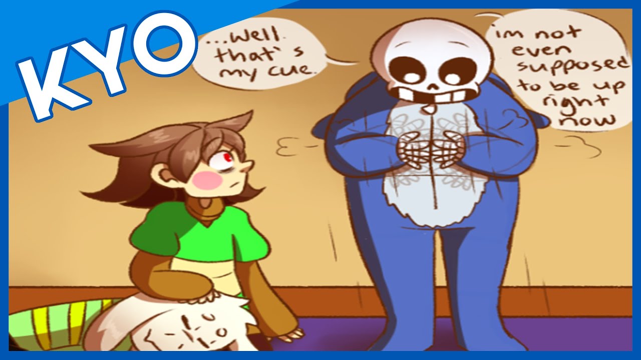Young Chara Meets Young Sans? (Awesome Undertale Comic Dub) - YouTube