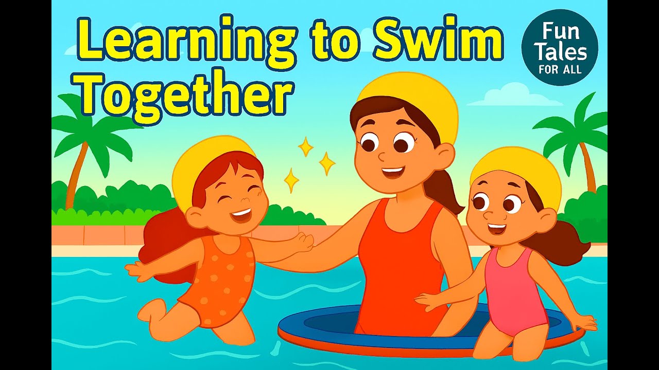Learning to Swim Together 🏊‍♀️| Moral Story | Friendship & Teamwork ...