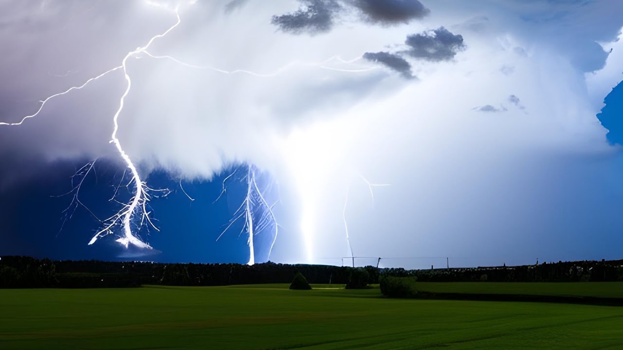 Awesome Relaxing Thunderstorm Video with Heavy Rain, helps Focus and ...