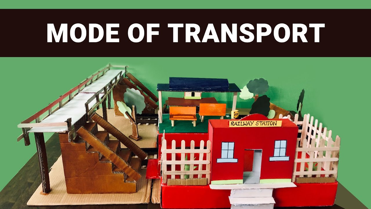 Mode of Transport | Cardboard Model | School Project - YouTube