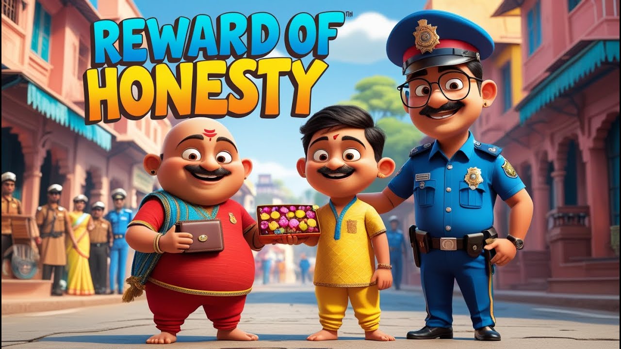 Motu Patlu and the Reward of Honesty | Kids Moral Story in Hindi ...