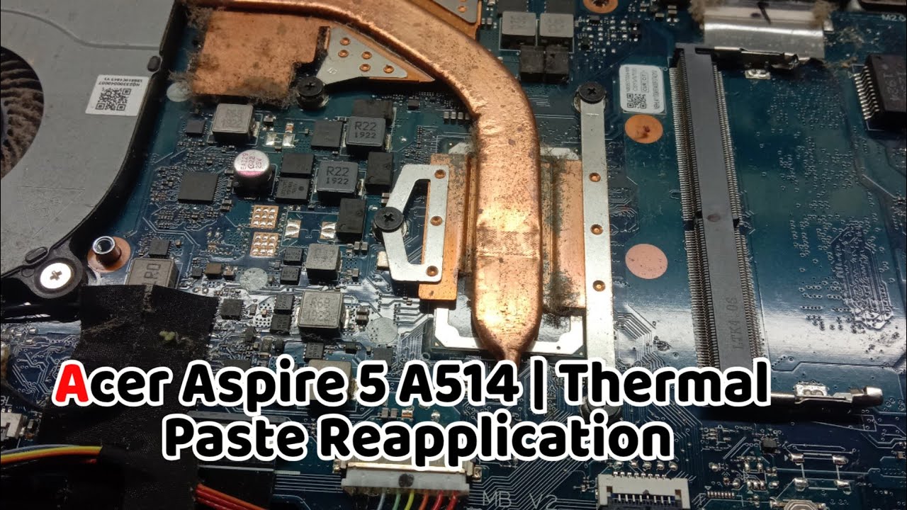 Acer Aspire 5 A514 | Thermal Paste Reapplication | Tech Tips | Computer Repair - YouTube
