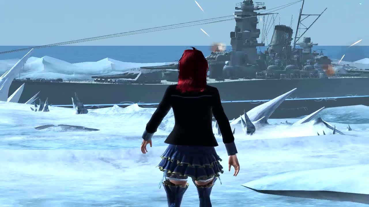 PSO2- Battle against Battleship Yamato - YouTube