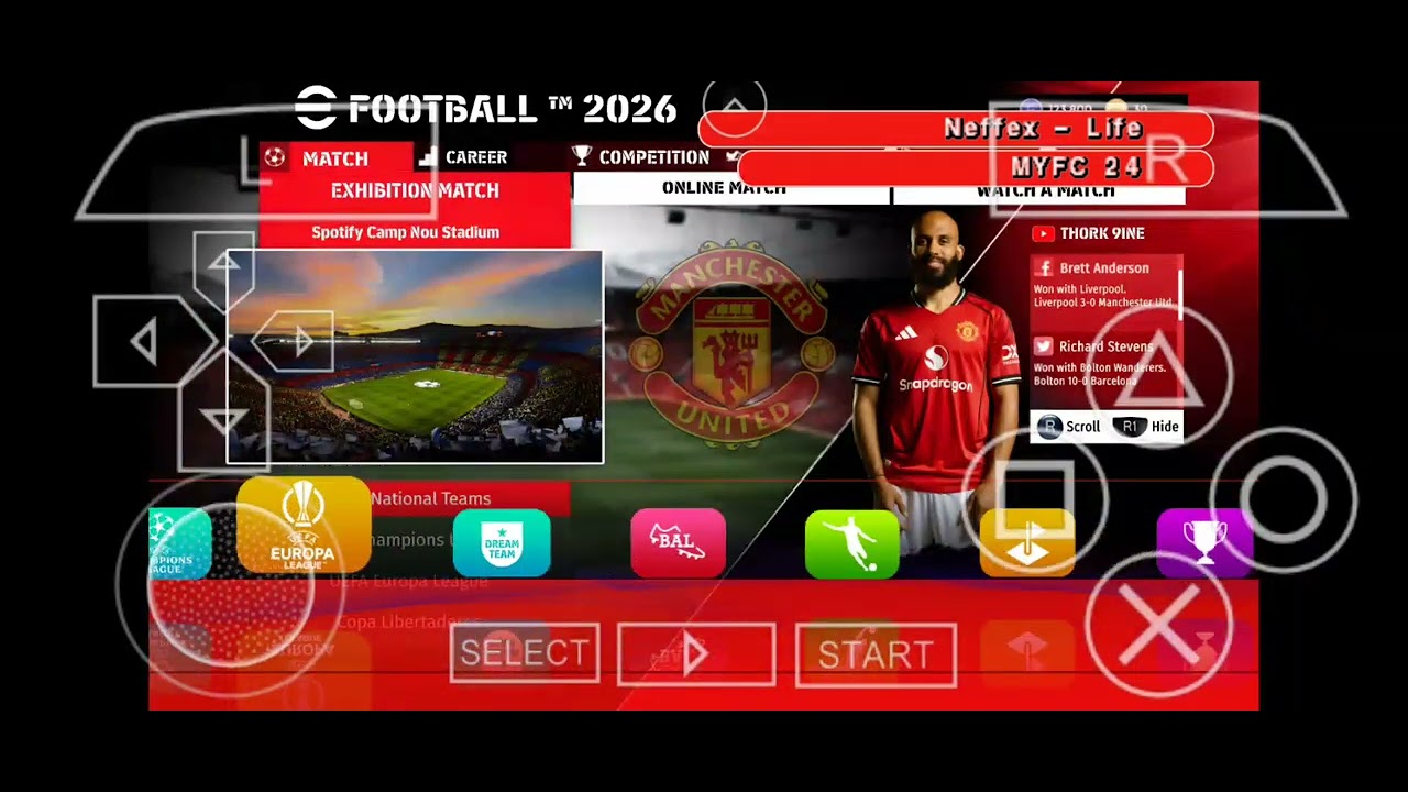 efootball PES 2026 PPSSPP Android Offline Full Update UCL & Leagues ...