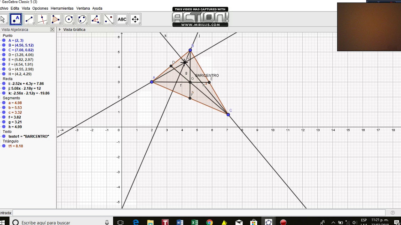 Tutorial Geogebra Recta de euler - YouTube