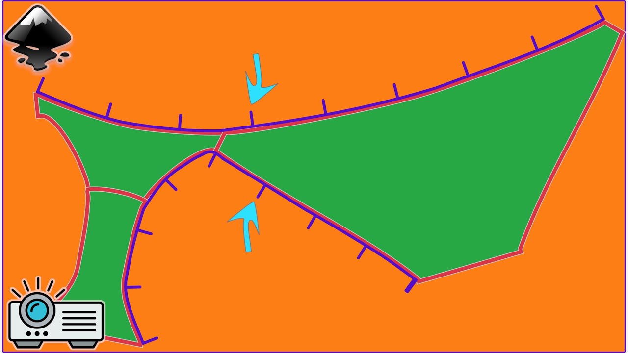 Dividing curved seams | Inkscape for (projector) sewing patterns - YouTube