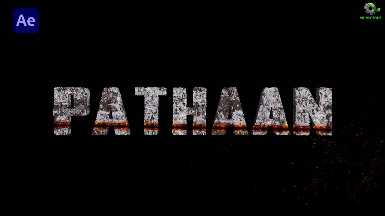 Pathaan Title FDFS | Element 3D | 3D Title Animation for Beginners ...