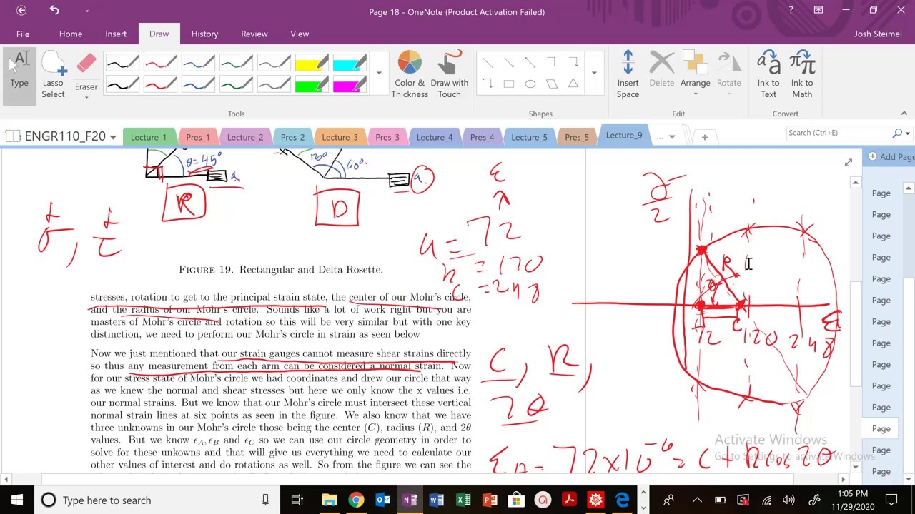 Lecture 9: Strain Gauge Rosette Example Problem - YouTube