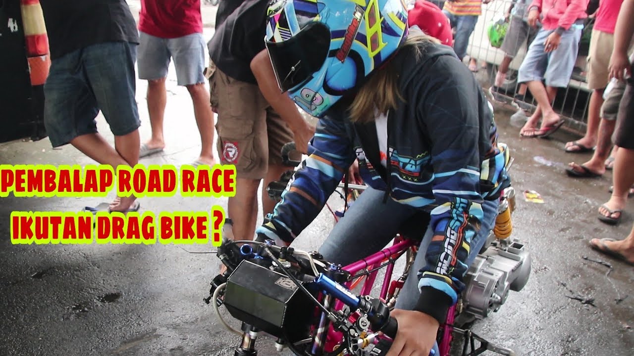 AchielNetnot Pembalap Wanita Road Race nyobain Drag Matic 200cc Setting ...