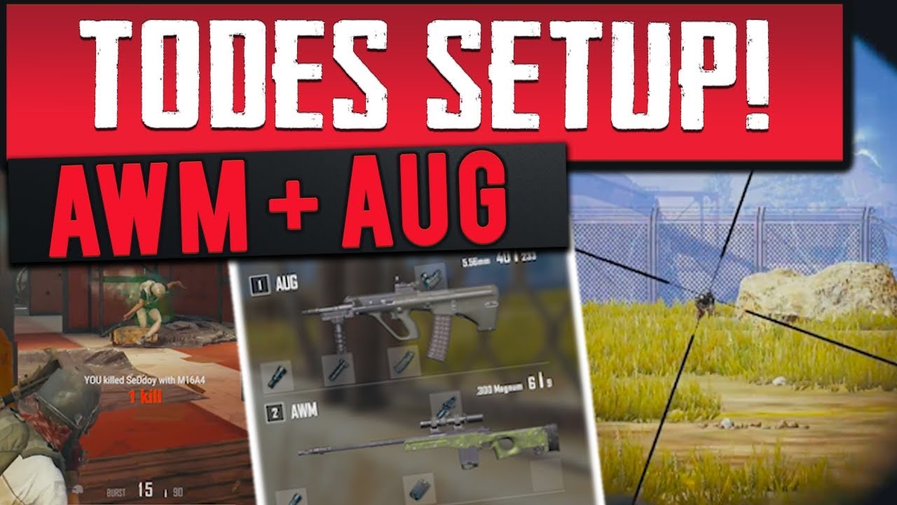 BESTES SETUP! - AWM + AUG in PUBG (Playerunknowns Battlegrounds) - YouTube