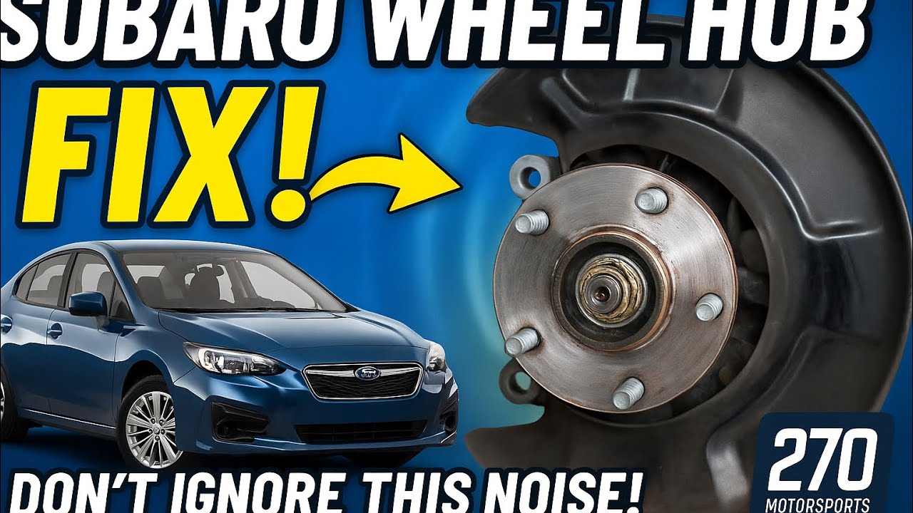 Subaru Wheel Hub Fix! | Easy DIY Bearing Replacement (2017 Impreza ...