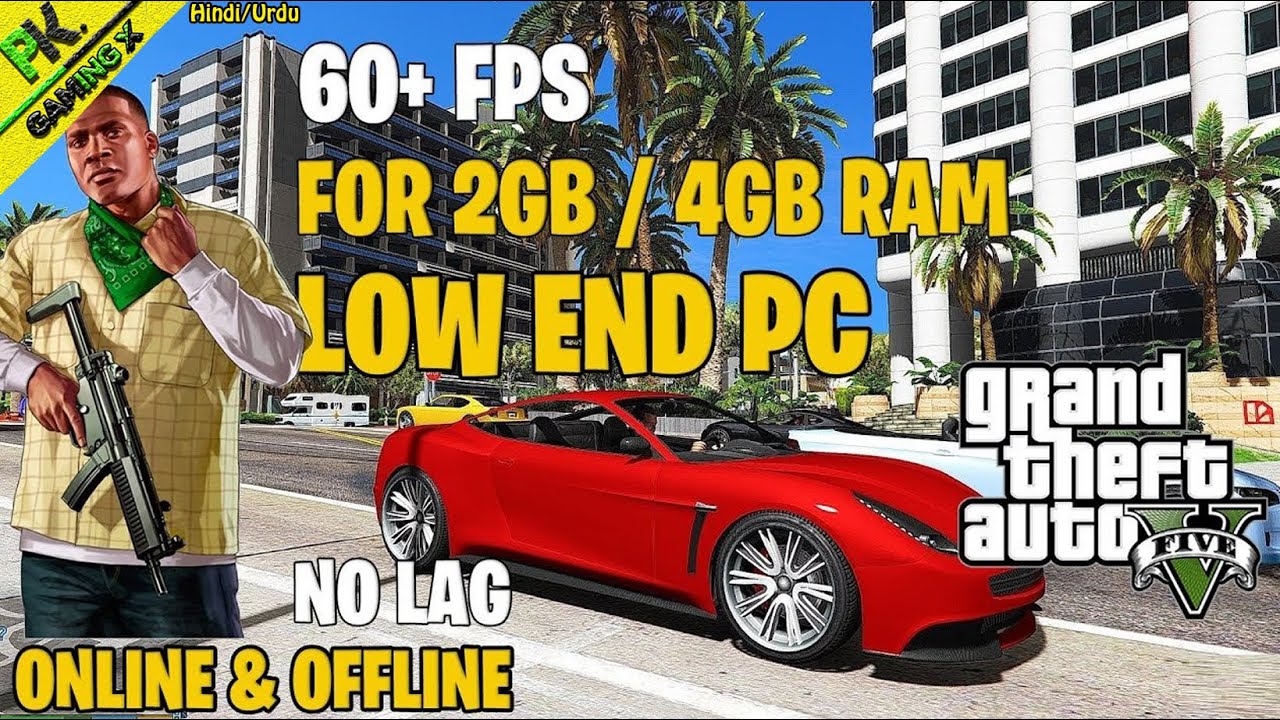GTA 5 lag Fix Low End PC | GTA V lag fix no graphics card | GTA 5 Lag ...