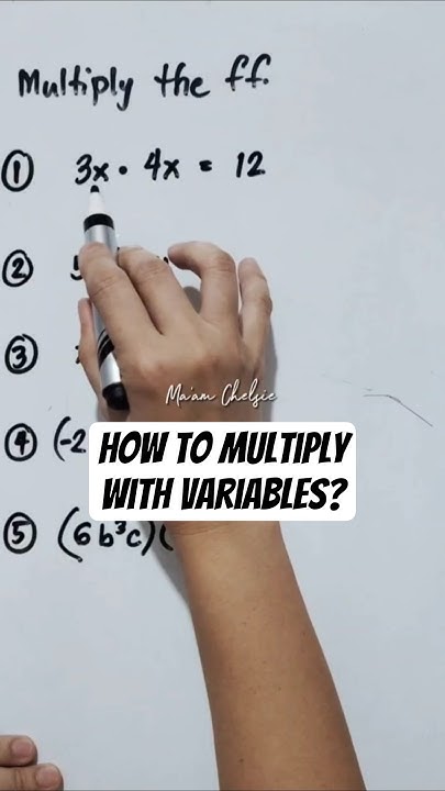 How to multiply with variables? #maths #mathshorts #maamchelsie # ...
