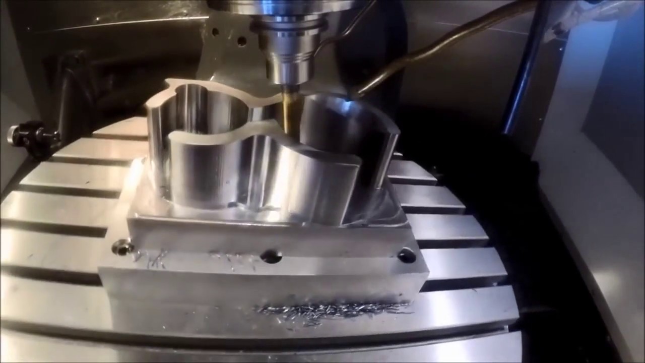 End mill for die CNC processing - YouTube