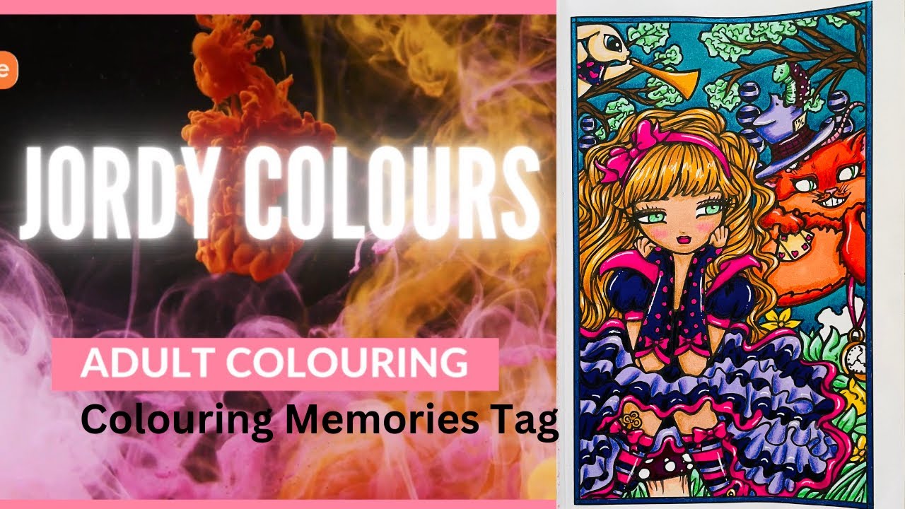 Coloring Memories Tag - Hannah Lynn Enchanted Faces - YouTube