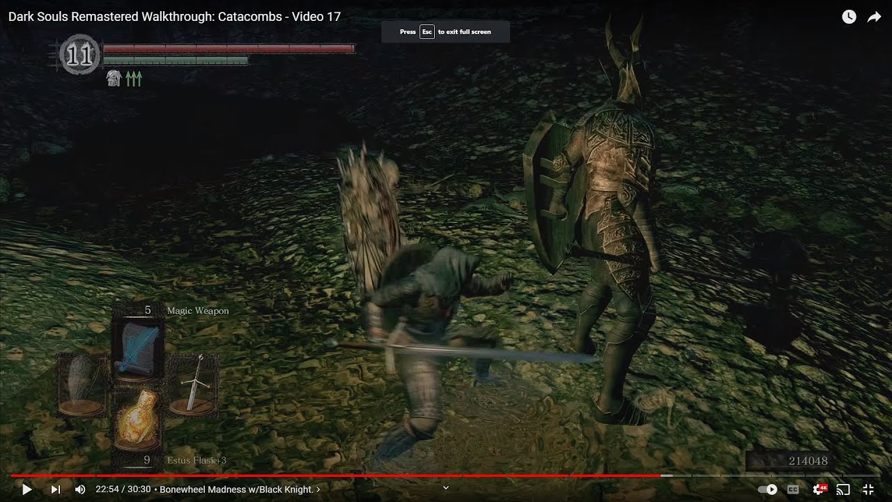 Dark Souls Remastered Walkthrough: Catacombs - Video 17 - YouTube