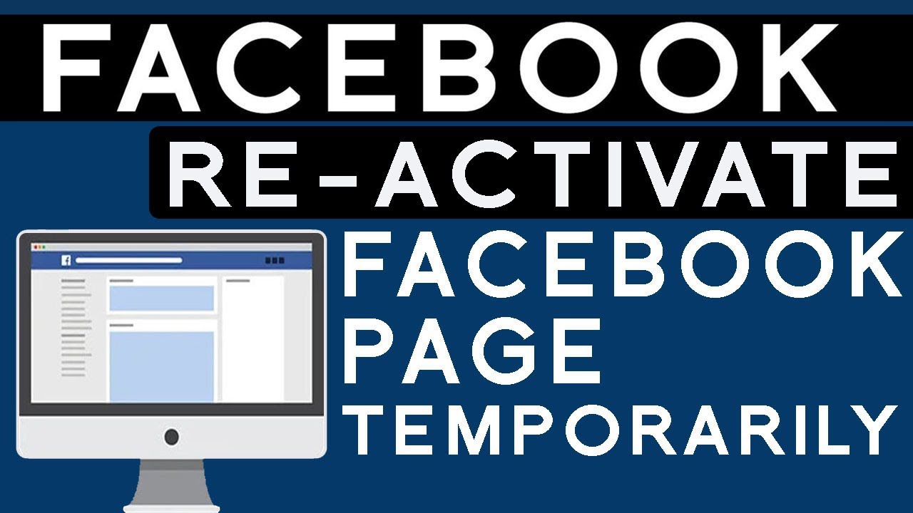 ️ How To Reactivate Facebook Page - YouTube