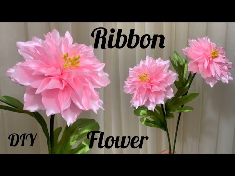 DIY Satin Ribbon Flowers // Tutorial on how to make satin flowers - YouTube