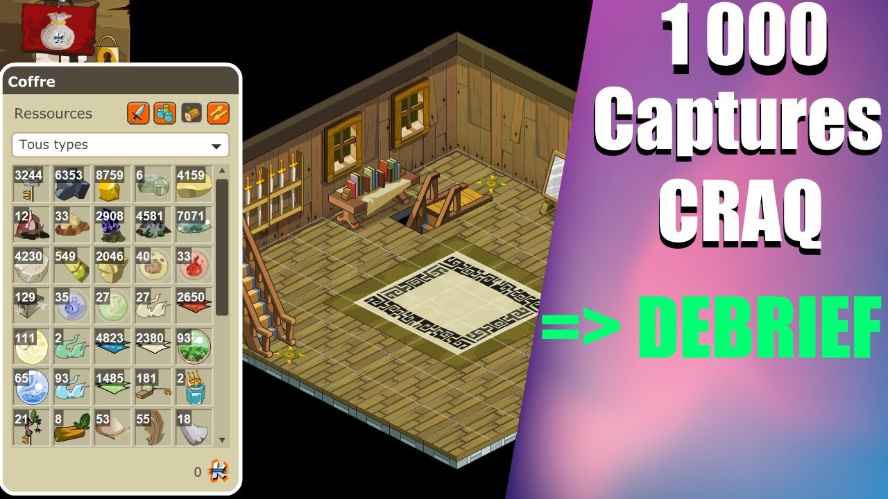 DOFUS RETRO : 1000 CAPTURES CRAQUELEUR - BEAUCOUP DE KAMAS ! - YouTube