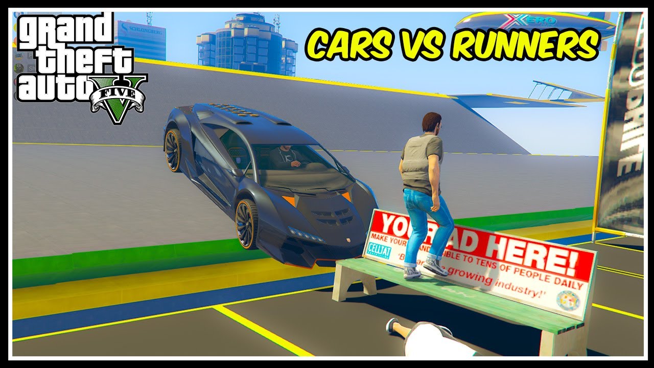 Cars Vs Runners Me & @MaddyTeluguGamer Are Premds 😂 - GTA5 ONLINE - YouTube