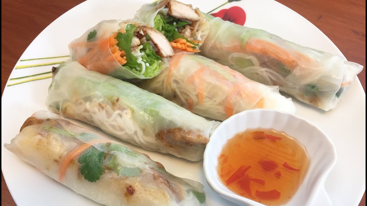 VIETNAMESE FRESH SPRING ROLLS | SPRING ROLLS DIPPING SAUCE | FRESH ...