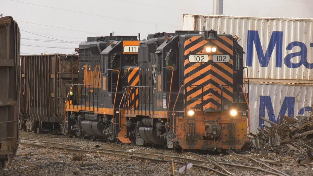 W&LE train 663 Falls Junction to Cleveland with a Trainee Conductor ...