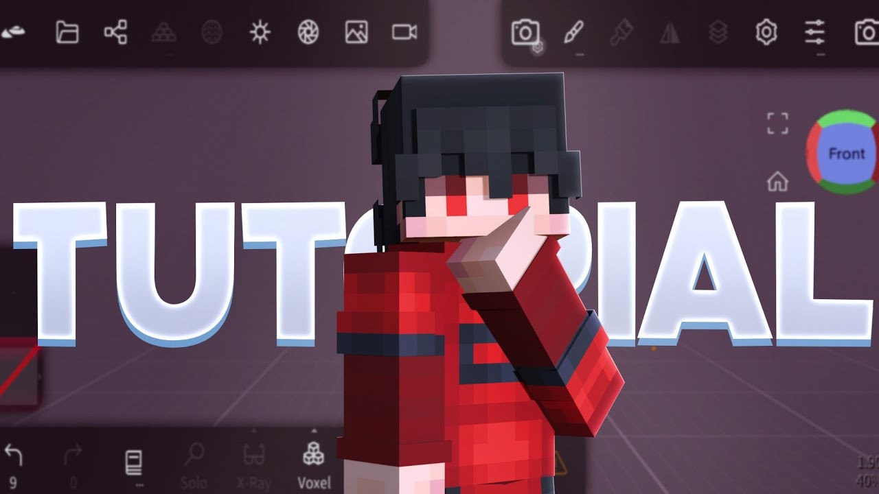 Tutorial for making 3d minecraft models | Tutorial Thumbnails - YouTube
