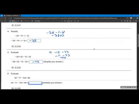 5.2 Objective 2 - Combine Addition and Subtraction of Signed Numbers - YouTube