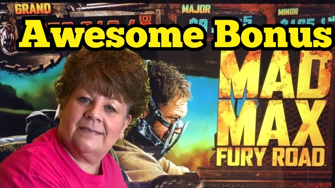 Big Win Free Spin Bonus On Mad Max Fury Road Slot Machine - YouTube