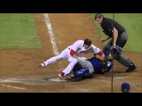 MLB Home Plate Collisions - YouTube