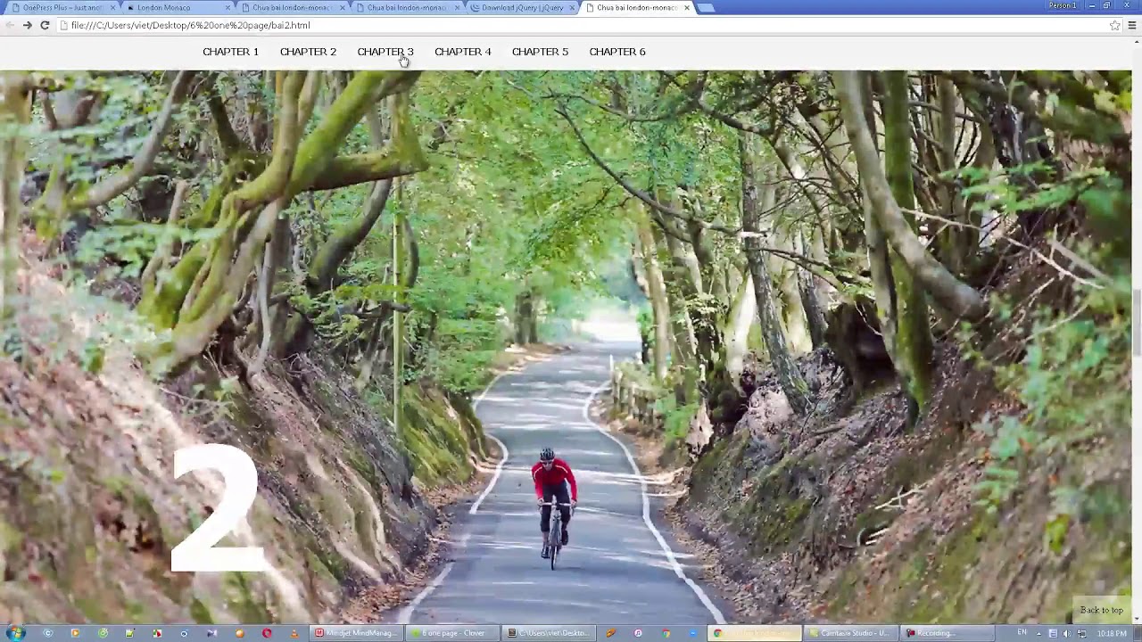 15 One page website phần jQuery giới thiệu hàm offset - YouTube