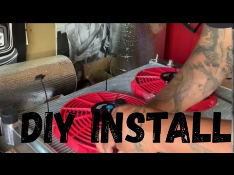 How to install dual electric fans for 67- 87 Chevy c10 - YouTube