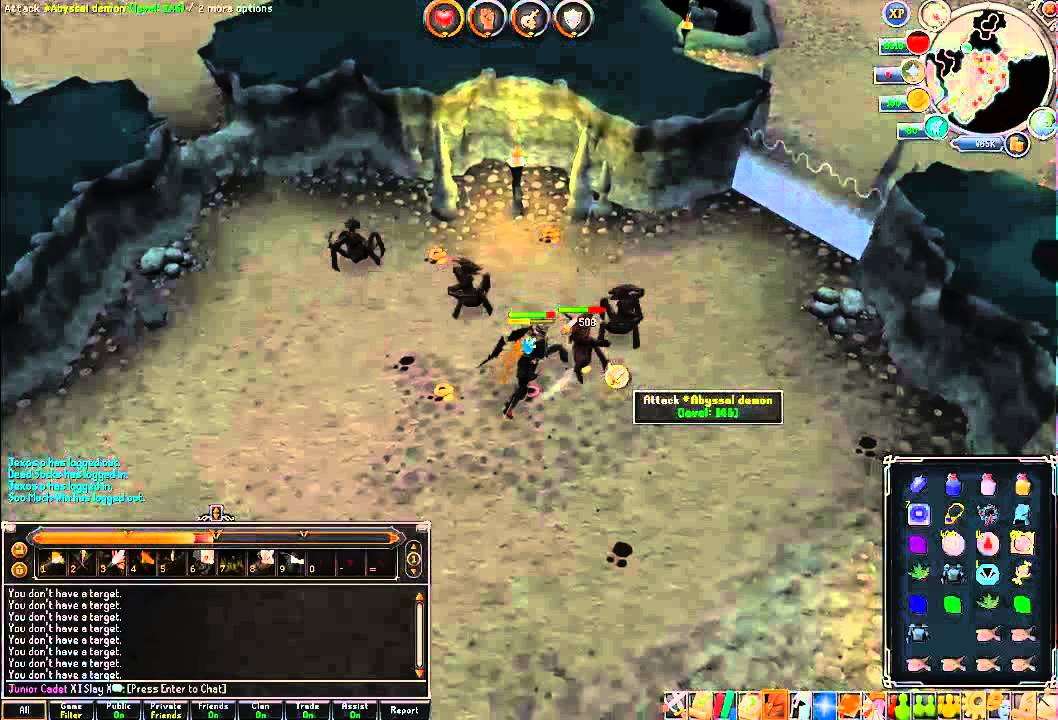 Runescape - Abyssal Demons - Road to 99 Slayer - YouTube