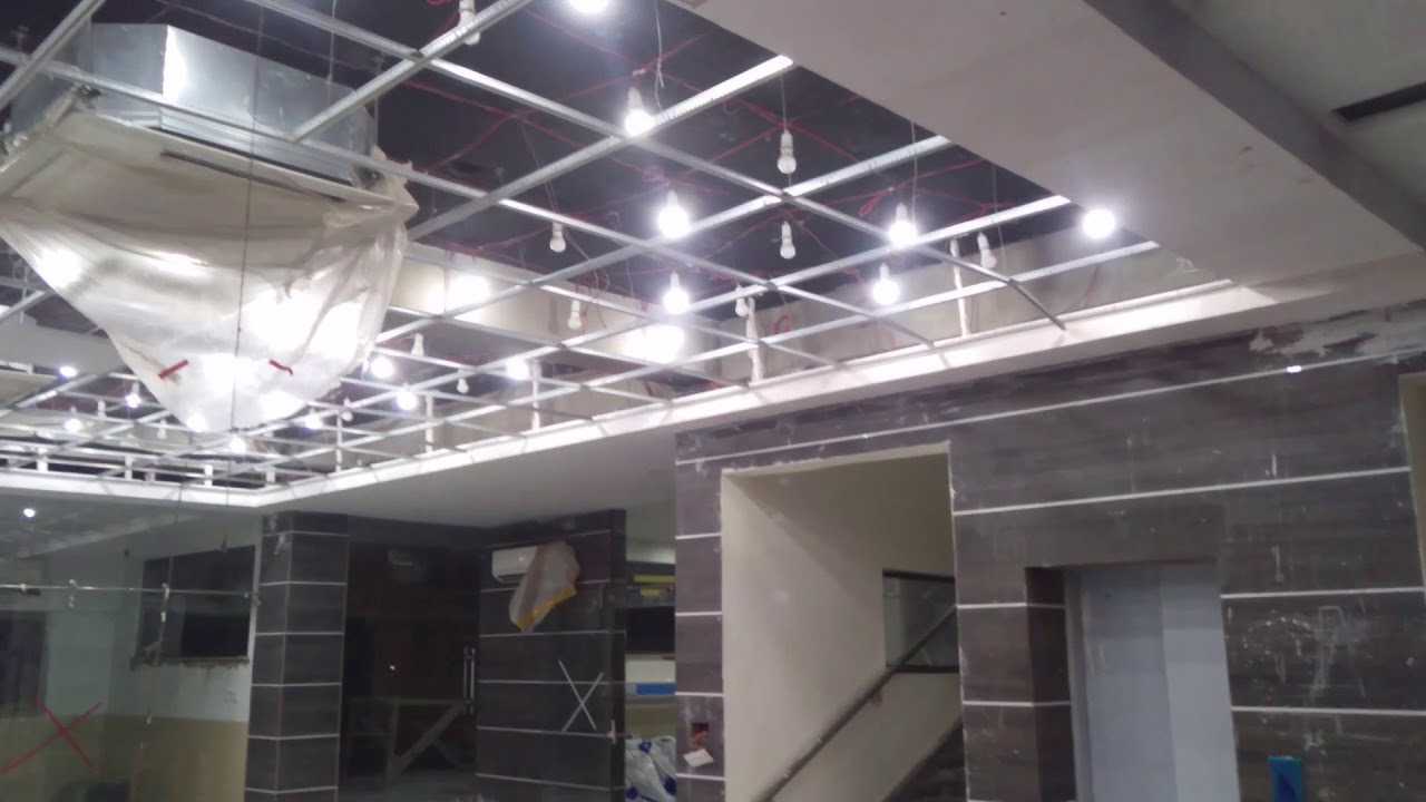 Hospital false ceiling design option - YouTube