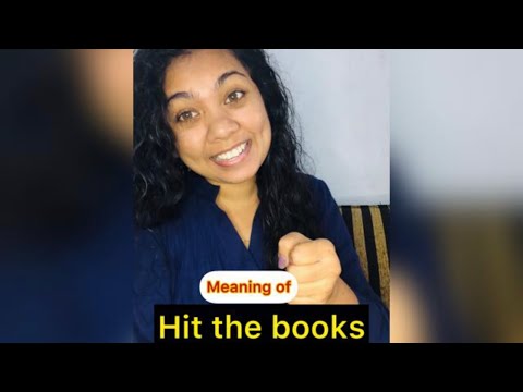 Meaning of hit the books #idioms #english - YouTube