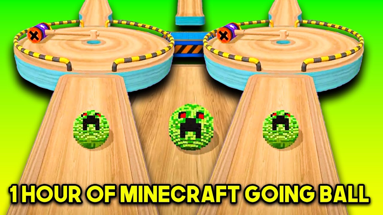 One Hour Of Minecraft Going Ball | 1 To 55 LEVEL - YouTube