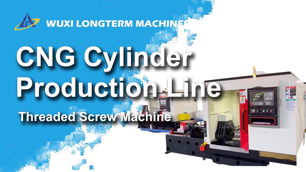 High Quality CNC Threading Machine for Gas Cylinder / Seamless Tank ...