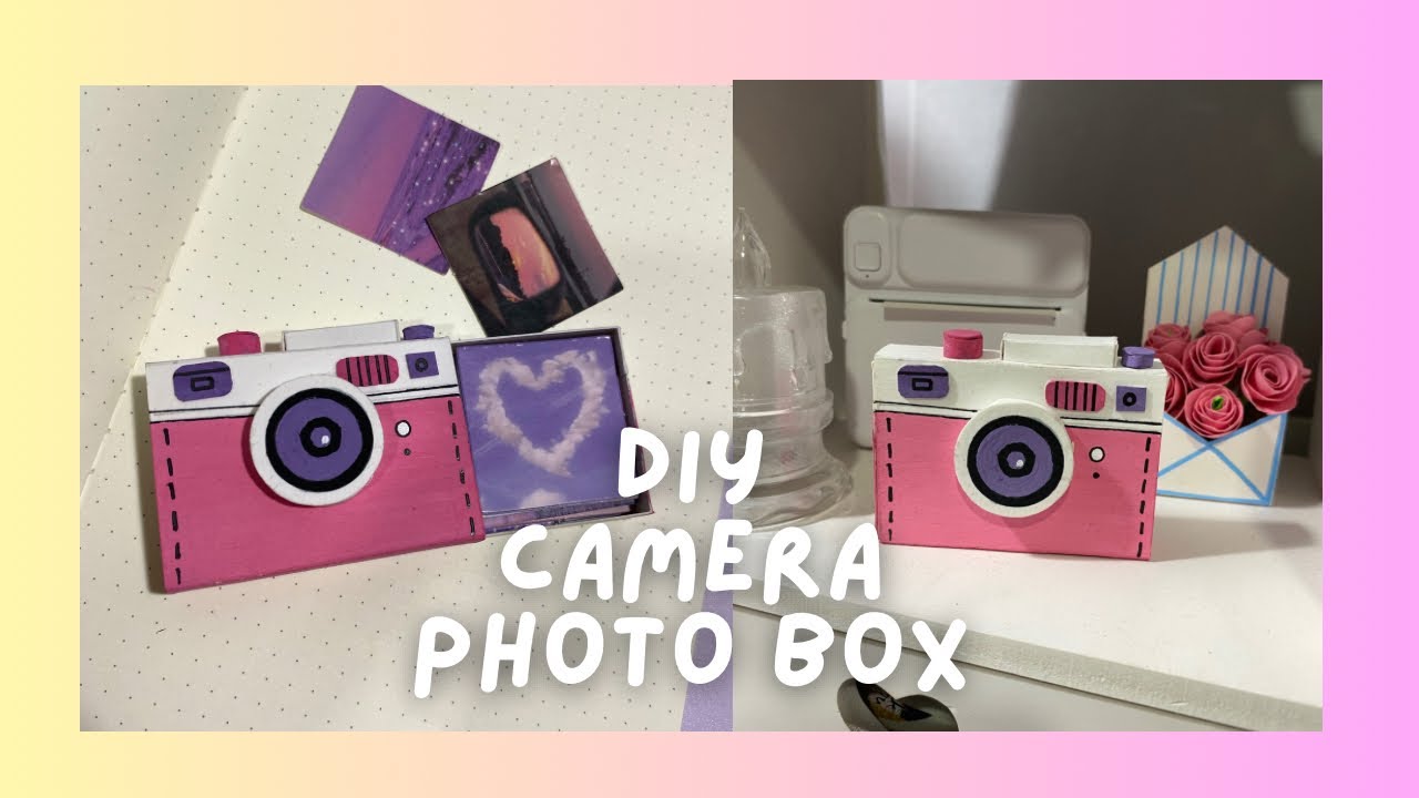 DIY Photo Box / Photo Organizer/ Pull Out Photo Box - YouTube