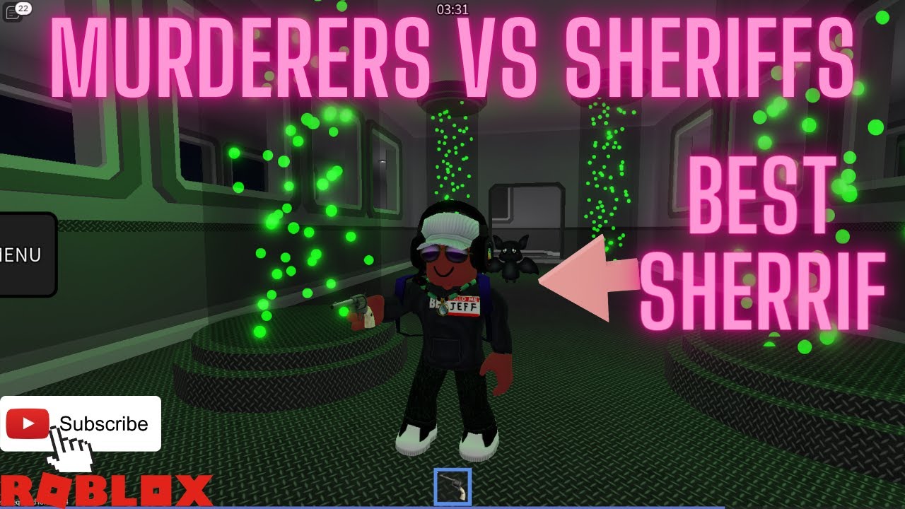 Being the Best Sheriff in Murderers VS Sheriffs on Roblox - YouTube