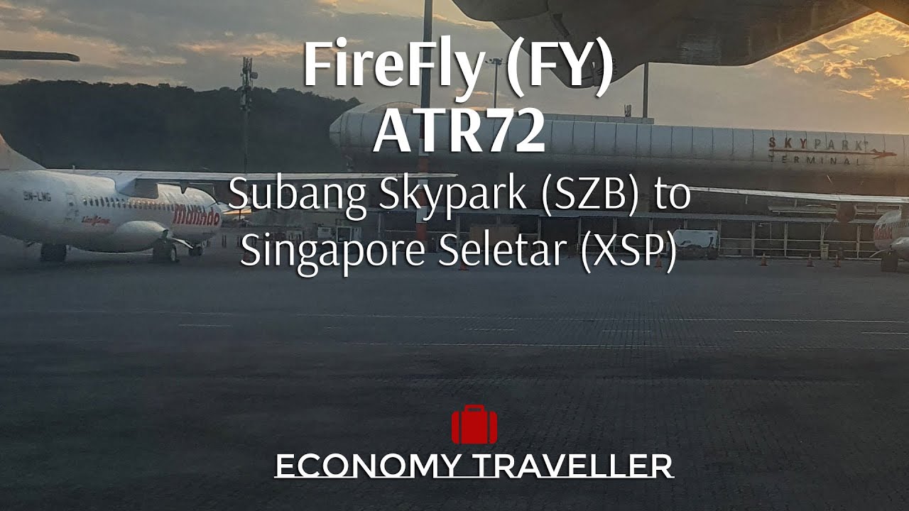 Subang to Seletar on a Firefly ATR72 - YouTube