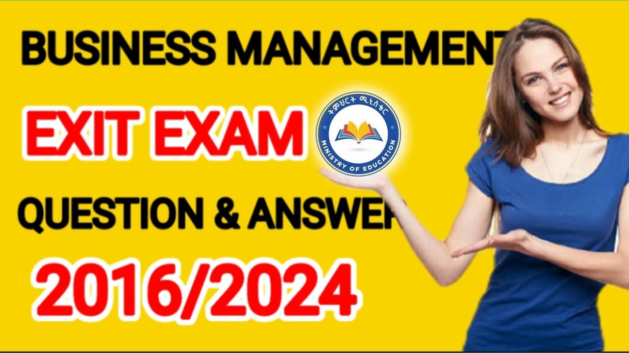 Business management exit exam 2016/2024 - YouTube