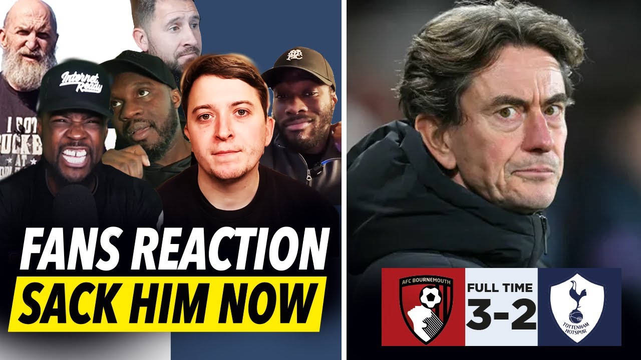 “SPURS FANS LOSING IT 😡 | Tottenham MELTDOWN After Bournemouth Defeat ...